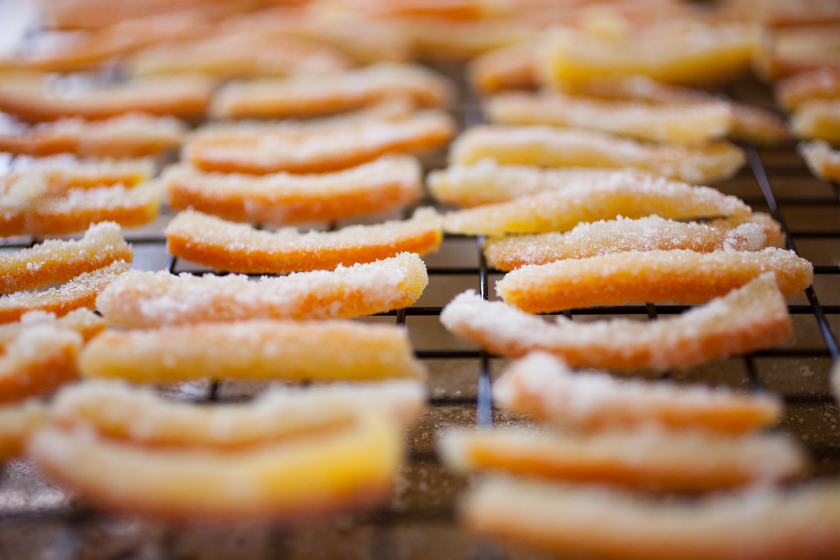 SHORTBREAD COOKIES WITH CANDIED ORANGE AND TANGERINE OIL - WITH LOVE
